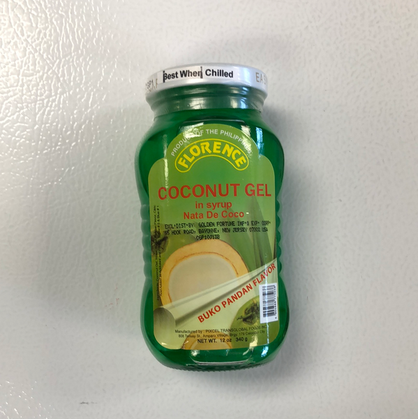 Florence Nata de Coco Buko Pandan 12oz/340g – Kalye MANILA Filipino Store