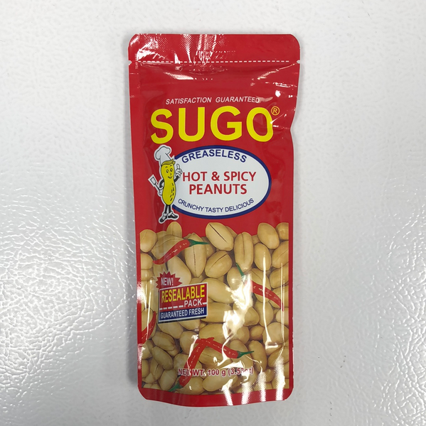 Sugo Hot and Spicy Peanuts 100g/3.53oz – Kalye MANILA Filipino Store
